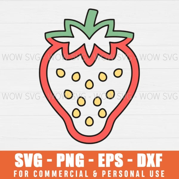 Strawberry Svg Free For Cricut Svg - Wow SVG