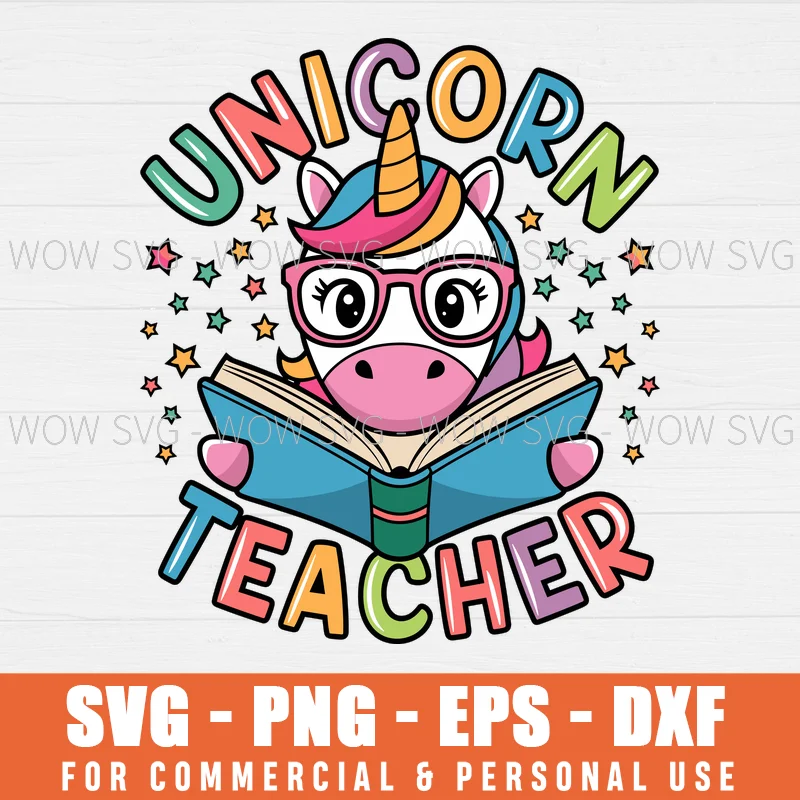 Unicorn Teacher Svg Teacher Appreciation Svg - Wow SVG