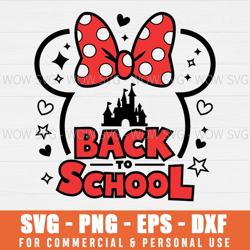 Mickey Minnie Back To School Svg - Wow SVG