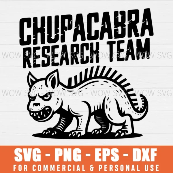 Chupacabra Hide And Seek Research Team Svg - Wow SVG